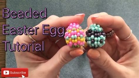 Beaded Easter Egg Tutorial Easter Egg Pattern Easter Eggs Easter