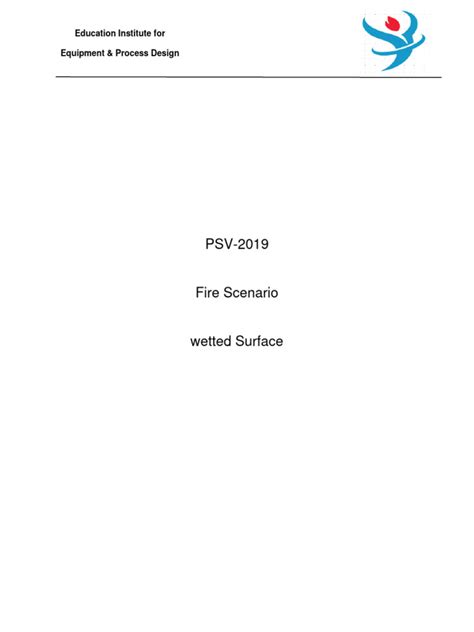 Psv 2019 Fire Scenario Wetted Surface Pdf