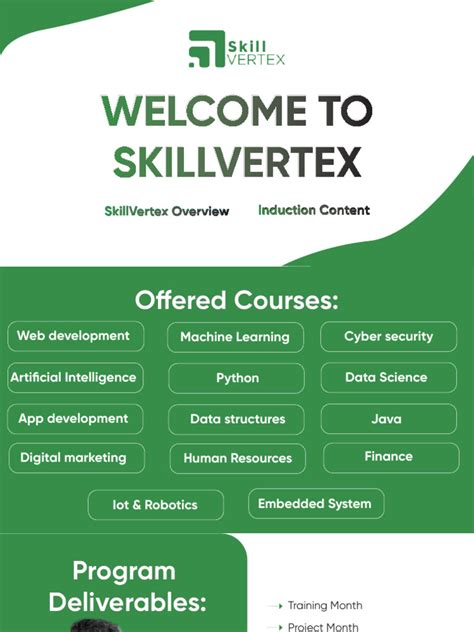 Skillvertex Overview Pdf Learning Project Management
