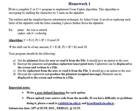 Solved Homework 1 Write A Complete C Or C Program To