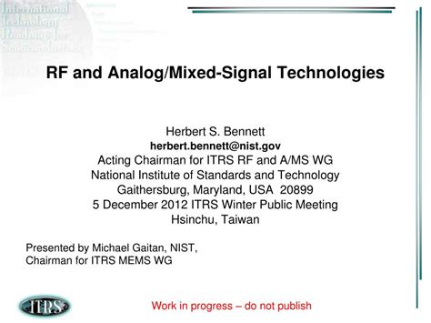 Ppt Rf And Analog Mixed Signal Technologies Powerpoint Presentation