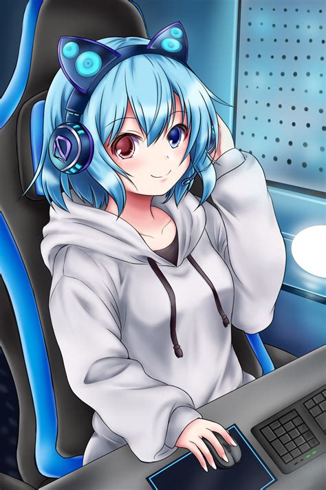 Safebooru 1girl Alternate Costume Animal Ear Headphones Animal Ears