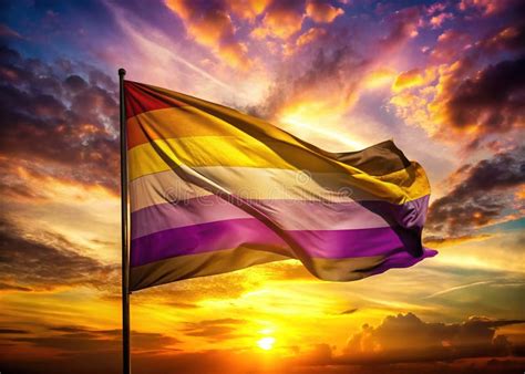 Intersex Pride Flag Silhouettes Dancing In The Wind A Powerful Symbol