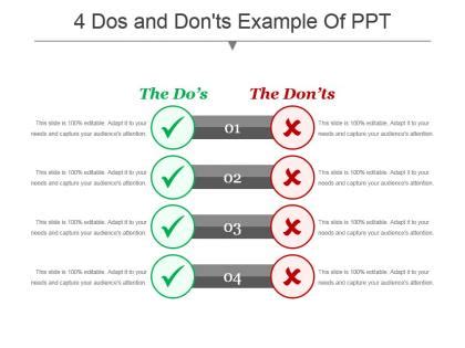 Dos And Don Ts Template Slide Team