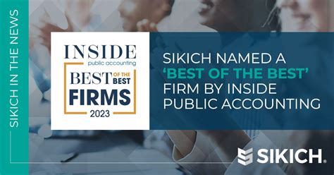 Stephanie Tuthill Esq Cpcm Cscm On Linkedin Sikich Named A Best Of The Best Firm By