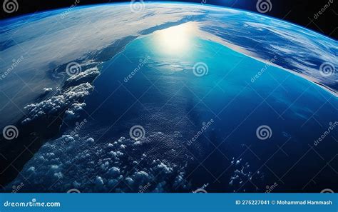 Majestic And Peaceful View Of Earth From Space Made With Generative Ai