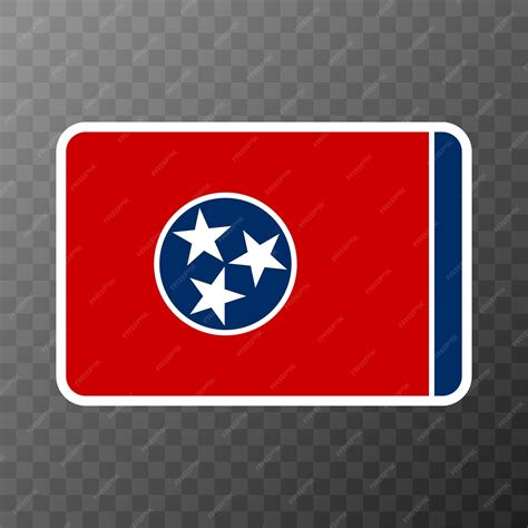 Premium Vector Tennessee State Flag Vector Illustration
