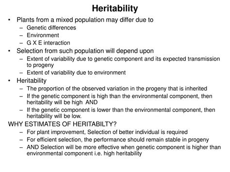 Ppt 4 Quantitative Inheritance In Plant Breeding Powerpoint