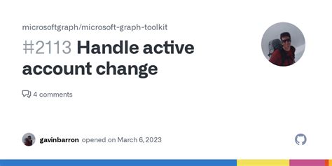 Handle Active Account Change Issue Microsoftgraph Microsoft Graph Toolkit GitHub