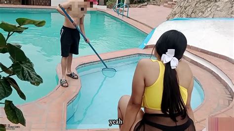 Día De Piscinaand Sexo En Público Y Creampieand La Gran Polla De Mi