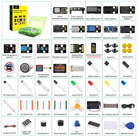 Keyestudio Esp32 Learning Kit Ultimate Edition Starter Modules Kit Diy Projects Programming Kit