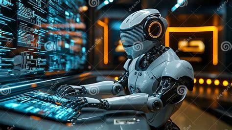 Robot Coding Stock Illustration Illustration Of Coding 335080123