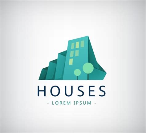 Abstract D Architecture Sign Building Royalty Free Vector