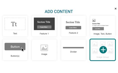Image Group Component For Email Marketing TicketSignup