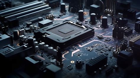 Premium Photo A Stateoftheart Motherboard With Intricate Circuitry