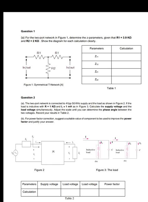 Solved Question A For The Two Port Network In Figure Chegg