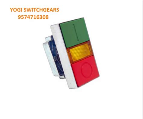 Twin Push Button Twin Push Button With Indicator at 70 piece दबन वल बटन in Ahmedabad