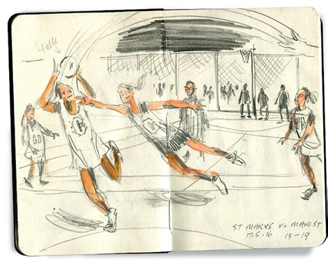 Netball Drawing At GetDrawings Free Download