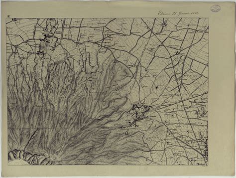 Carta Topografica Del Monte Vesuvio Rilevata E Disegnata Dagli Allievi