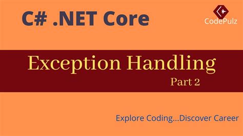 Exception Handling In C With Practical Examples Part CodePulz YouTube