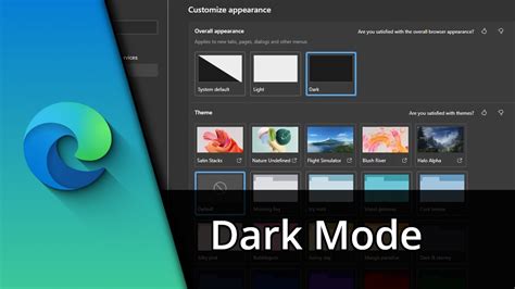 Edge Dark Mode Edge Dark Theme Tutorial Youtube