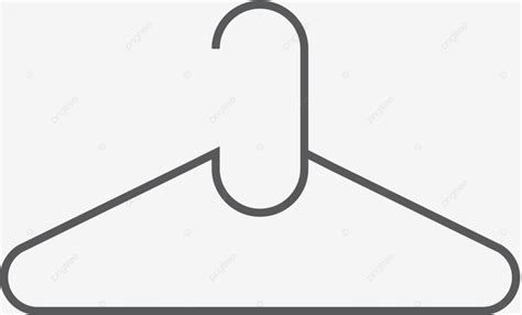 Outline Icon Clothes Hanger Housekeeping Cloakroom Color Vector ...