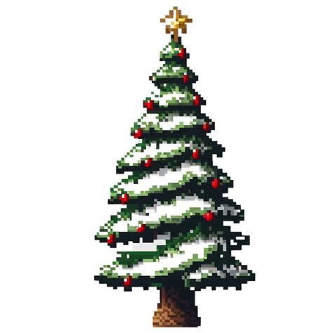 Christmas Tree Pixel Ai Generative 28296944 Png