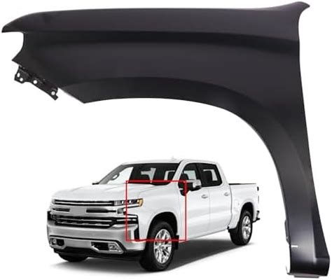 Primed Left Fender For 2019 2023 Silverado 1500 Front Driver Side