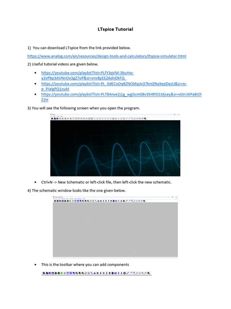 Ltspice Tutorial Pdf Electrical Equipment Electronic Circuits