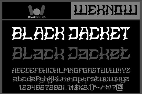 Black Jacket Light Font Xfonts Pro