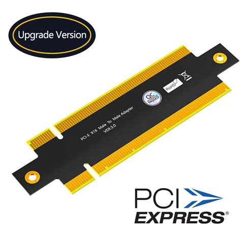 PCI Express X Male To Male Adapter Connector Riser Converter PCI E X To PCE E X Extend