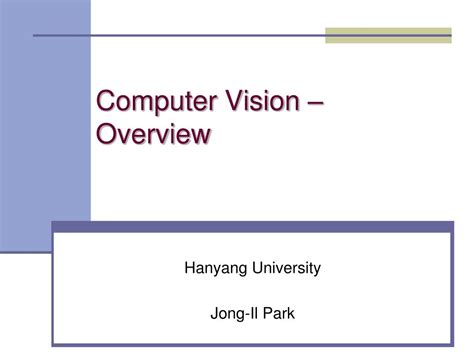 Ppt Computer Vision Overview Powerpoint Presentation Free Download Id5672704