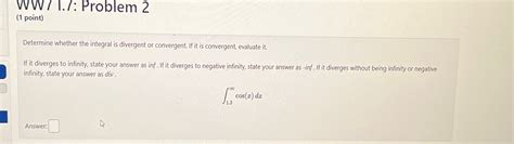 Solved Ww7 1 7 Problem 2 1 ﻿point Determine Whether The