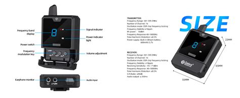D Debra Audio Er Mini Uhf Portable Wireless In Ear Monitor System With Monitoring