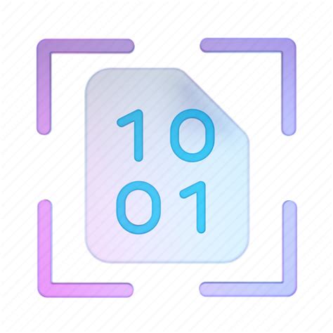 Scan Doc Smart Contract Code Identification Document Binary Icon Download On Iconfinder