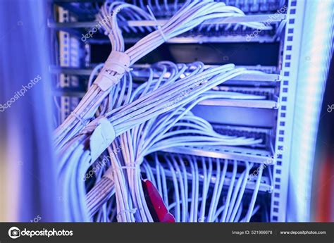 Structured Network Cabling Infrastructure In Server Room Stock Photo Svitlanahulko Gmail