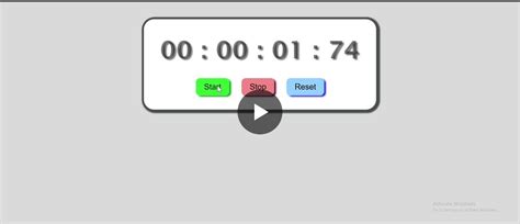 A Stopwatch Designed Using React Vijaya Sri