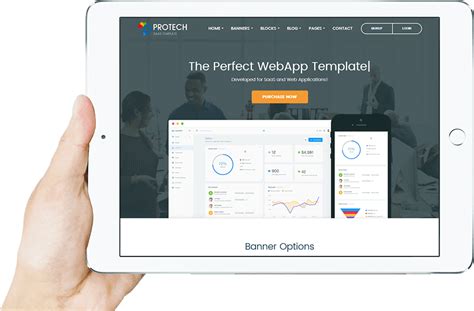 SaaS Responsive SaaS Software Web App Mobile App Template