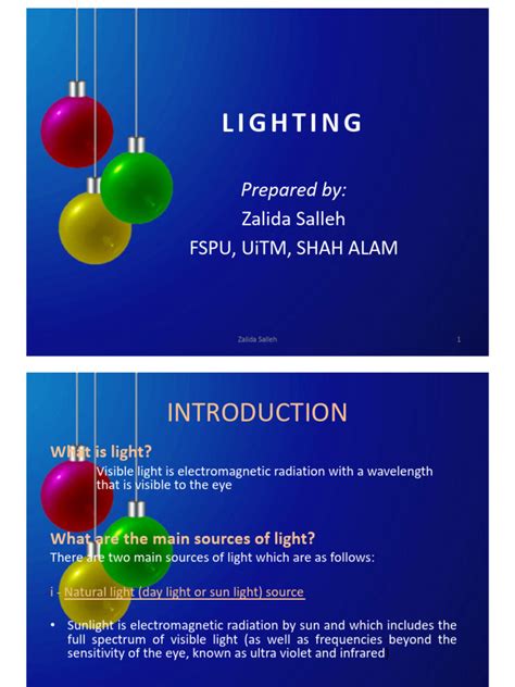 Lecture Lighting Pdf Lighting Compact Fluorescent Lamp