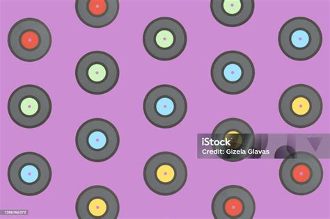 보라색 배경에 고립 비닐 레코드 앨범 Lp 디스크와 추상적 인 음악 배경 음악 전단지 포스터 브로셔에 대한 아이디어 오래 된 긴 재생 디스코 플레이트 록 사운드 컨셉 3d