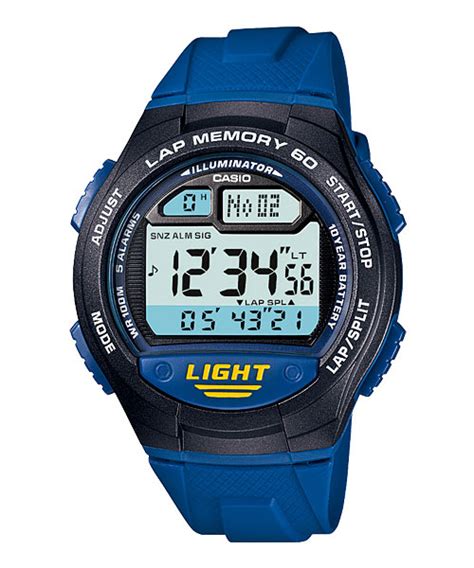 Casio W 734 — Lap Memory 60 And 10 Years Battery Life