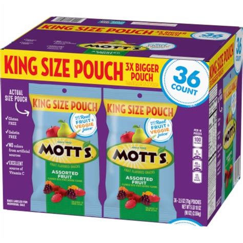 Motts Fruit Flavored Snacks Assorted 36 Ct Frys Food Stores