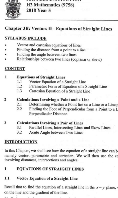 2016 2017 H2 Maths Lecture Notes And Tutorials Jc1 And Jc2 Soft Copy