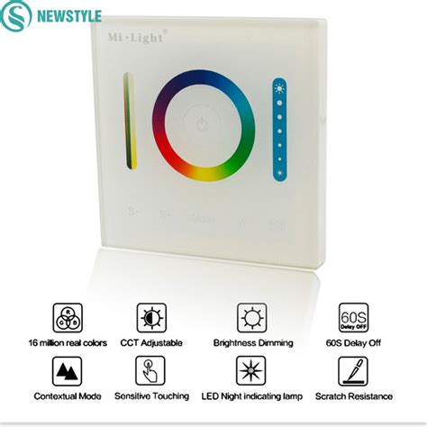 New Milight Smart Panel Led Controller Rgb Rgbw Rgb Cct Led Touch