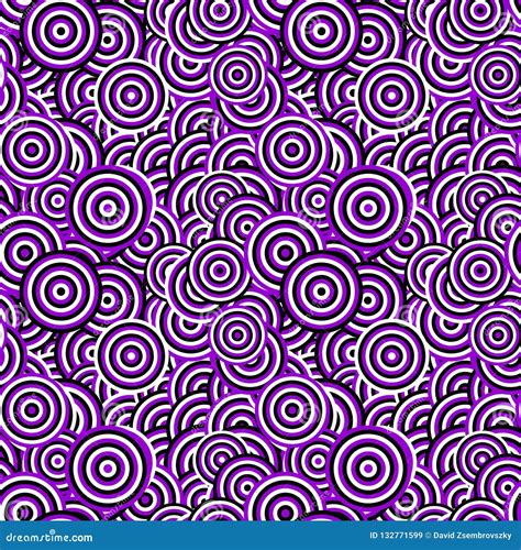 Seamless Abstract Circle Pattern Design Background Colored Vector