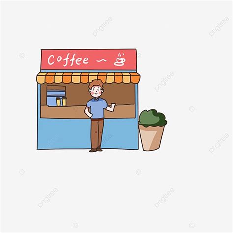 외식 업계 인물 일러스트 삽 화 를 손 으로 그리다 패스트푸드점 케이크 메이커 배달 원 Png 일러스트 및 Psd 이미지