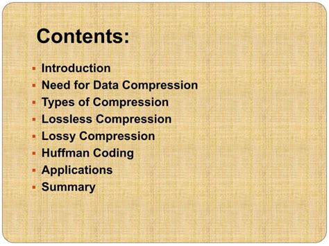 Data Compression Ppt