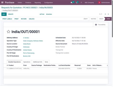 Odoo ERP For Timber Trading Purchase Management TenthPlanet Technologies