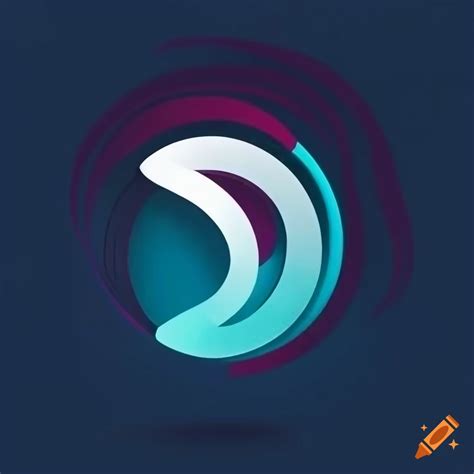 Black Background With A 3d Moebius Belt Logo On Craiyon