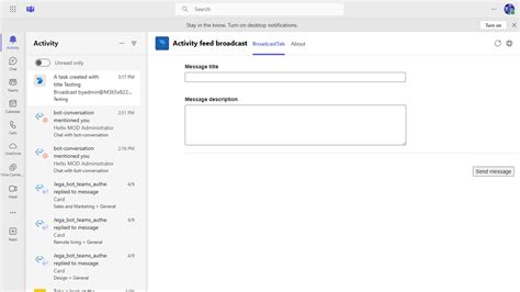 Broadcast Message To Organization Using Activity Feed Notification Graph Apis Code Samples